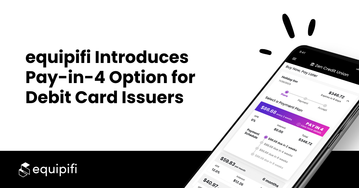 Split payments on the debit card, now with Pay-in-4